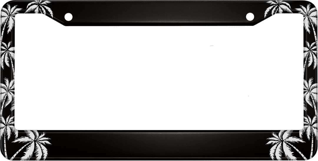 Palm Tree License Plate Frame - Best License Plate Frames