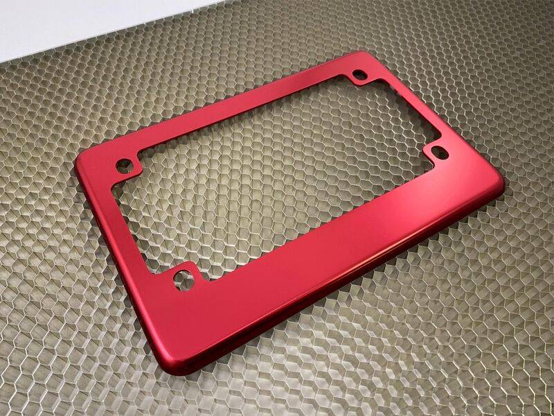 Motorcycle Anodized Aluminum License Plate Frames