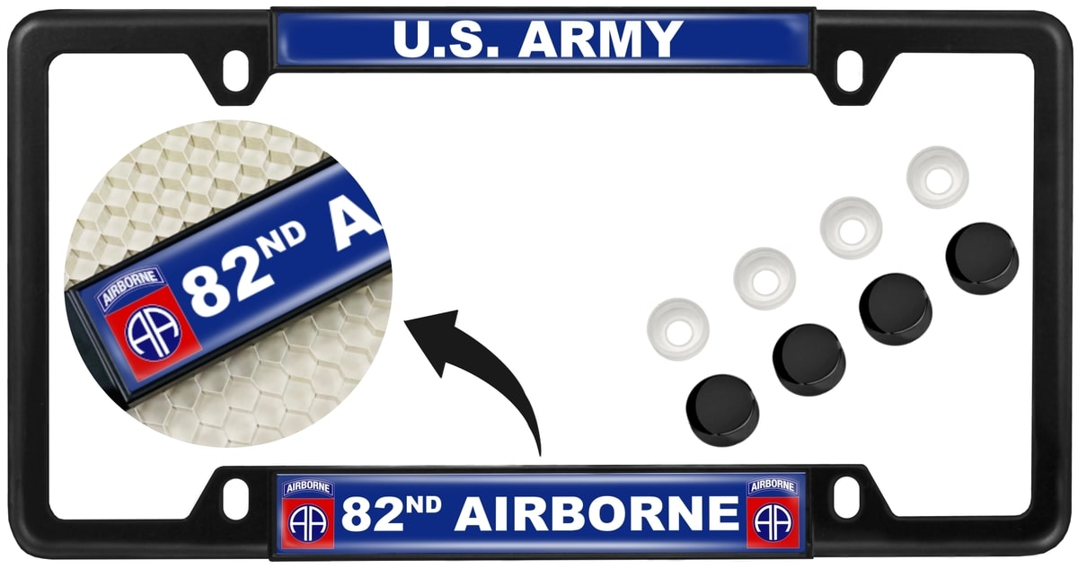 U.S. Army 82nd Airborne - Best License Plate Frames