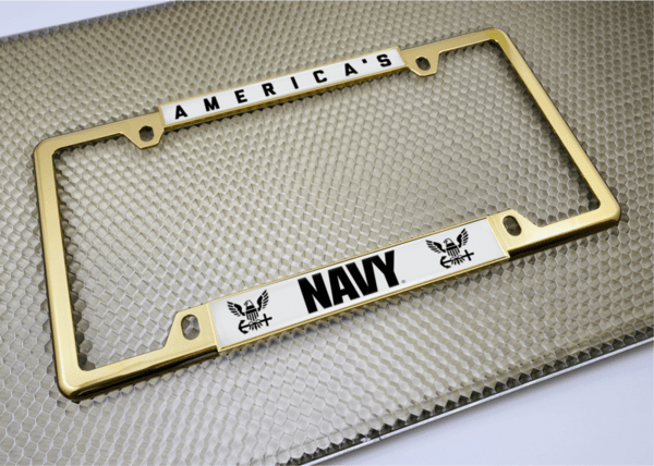 America's Navy Patriotic Car Metal License Plate Frame (WB) - Best ...