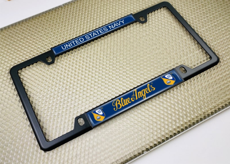 U.S. Navy Blue Angels Patriotic Car Metal License Plate Frame (BW ...