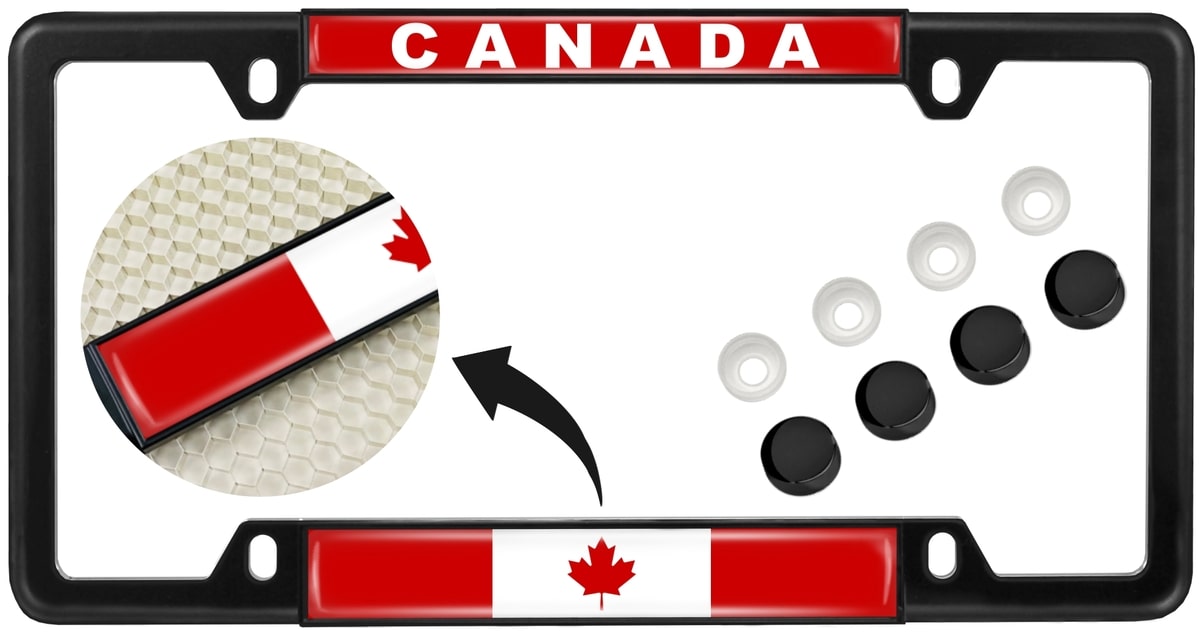 Vehicle License Plate Accessories 2-Pack Canadian License Plate Frames ...