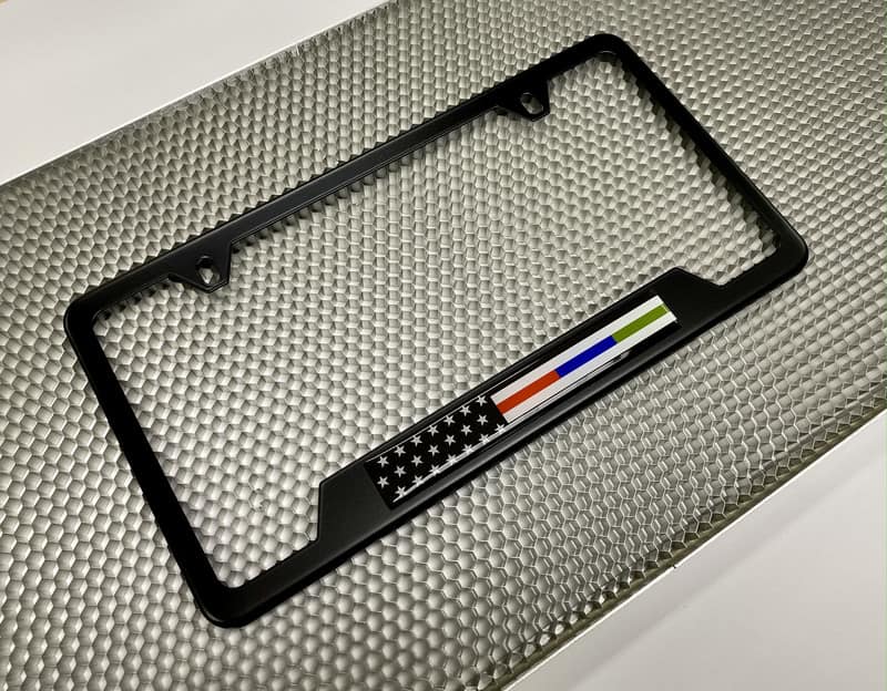 Law Enforcement, Military and Fire American Flag Patriotic Stainless ...