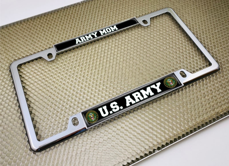 U.S. Army Mom Patriotic Car Metal License Plate Frame ...