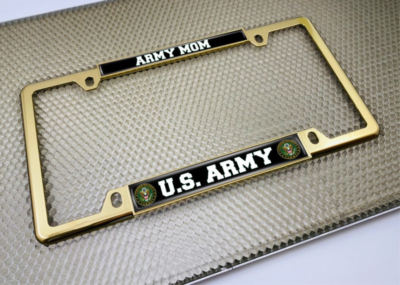 U.S. Army Mom Patriotic Car Metal License Plate Frame ...