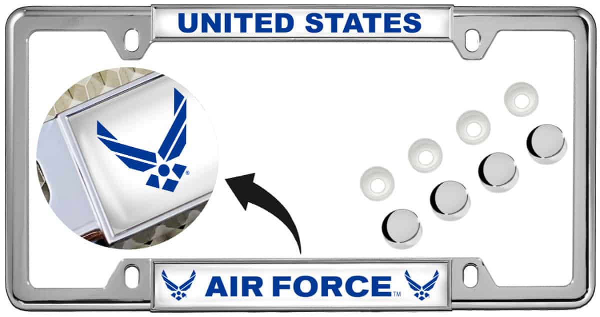 U.S. Air Force License Plate Frames – Proudly Made in USA