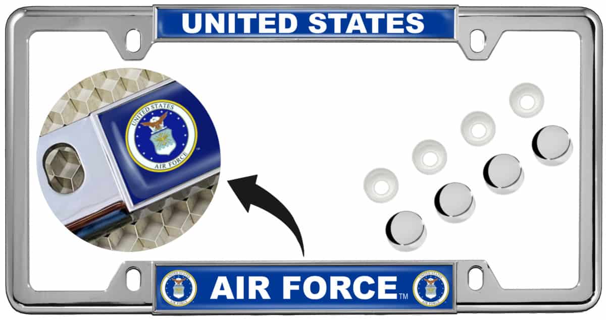 U.S. Air Force License Plate Frames – Proudly Made in USA