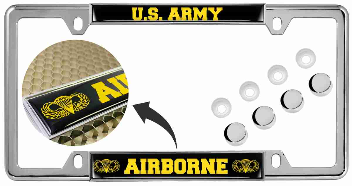 U.S. Army License Plate Frames – Made in the USA