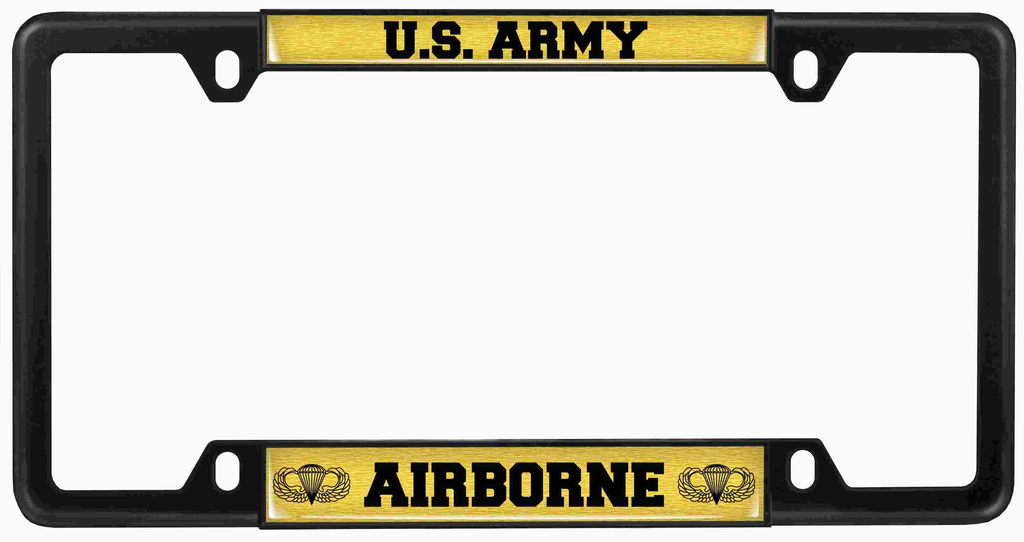 U.S. Army Airborne Patriotic Car Metal License Plate Frame - Best ...