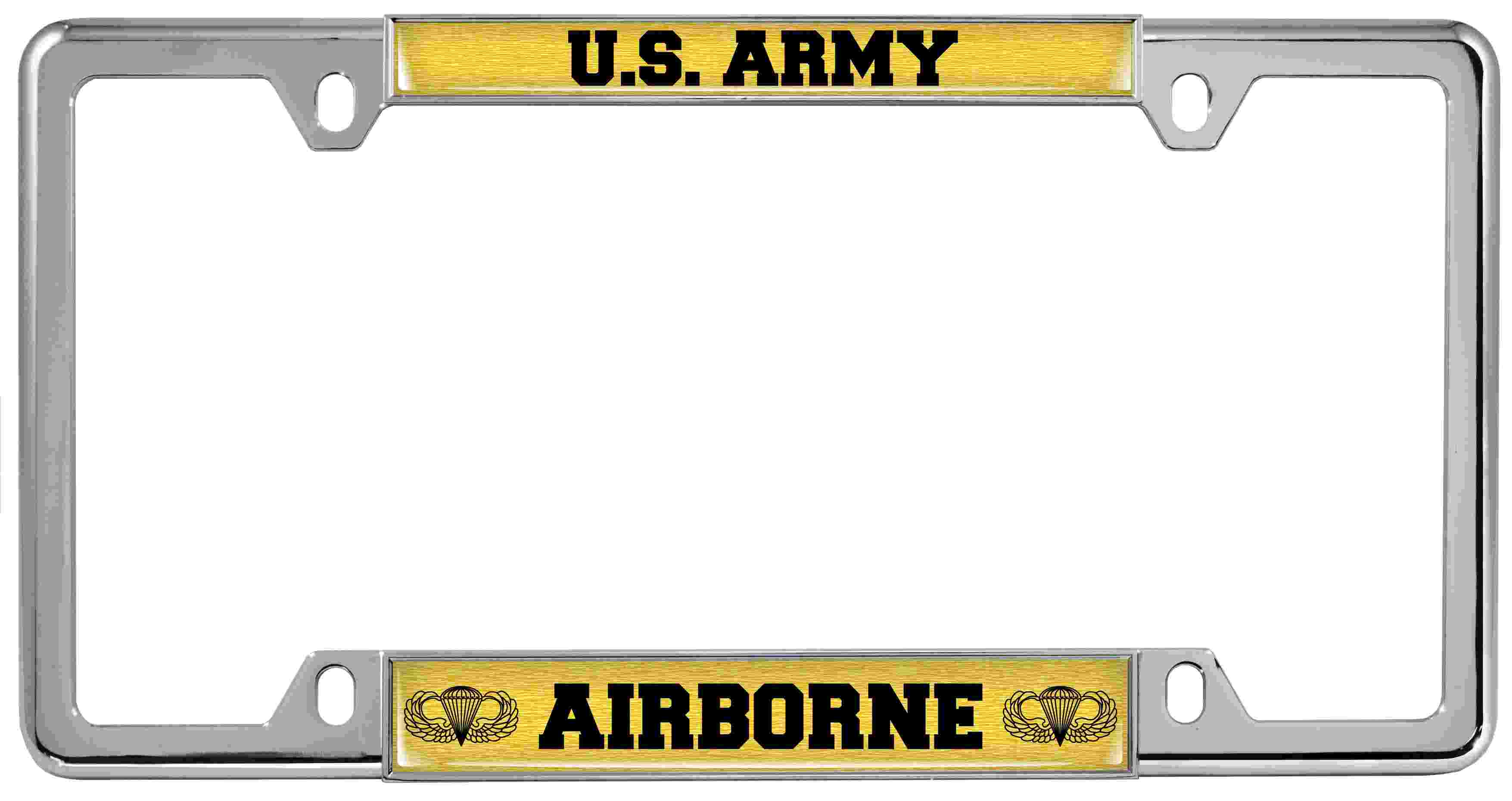 U.S. Army Airborne Patriotic Car Metal License Plate Frame - Best ...