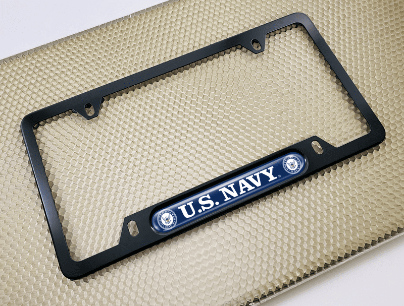 U.S. Navy Retired - Patriotic Car Metal License Plate Frame (WB) - Best ...