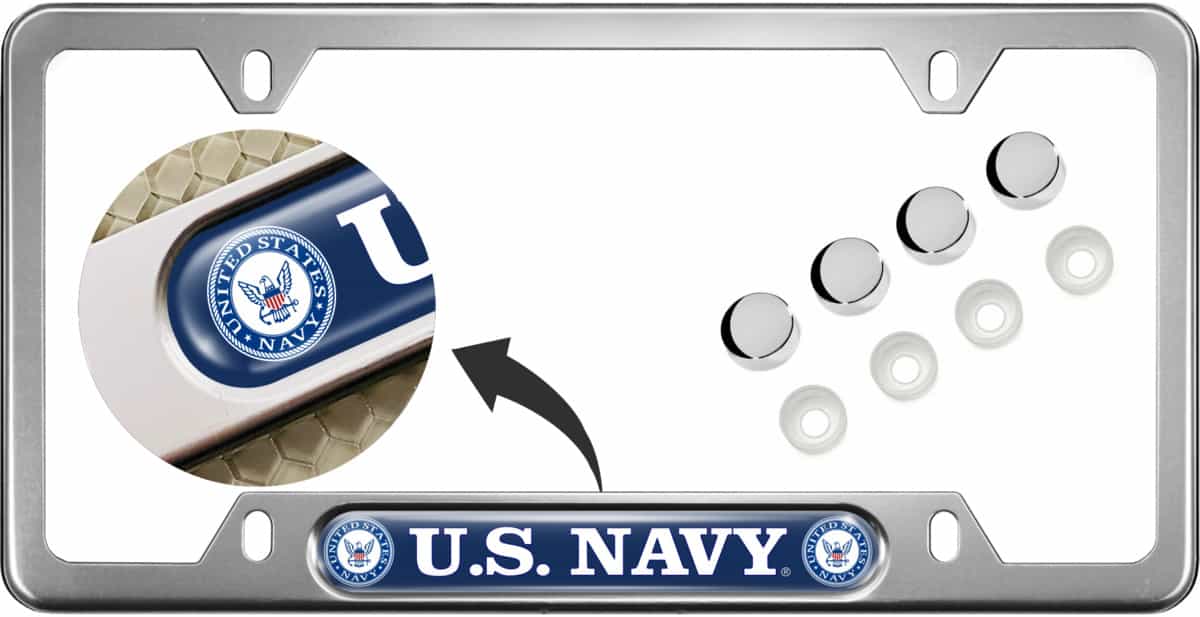 U.S. Navy License Plate Frames – Made in the USA