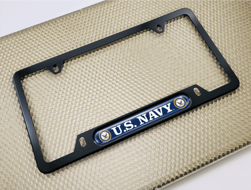 U.S. Navy Retired - Patriotic Car Metal License Plate Frame - Best ...