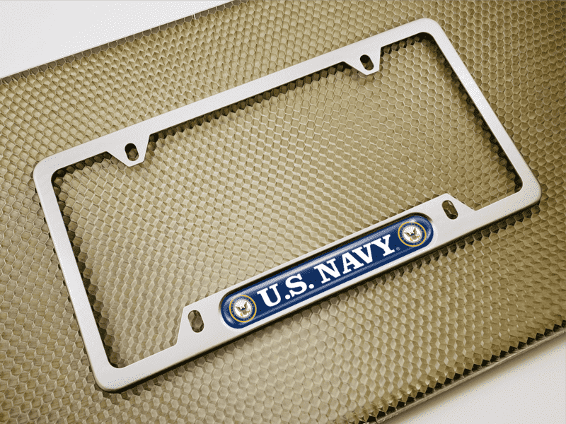 U.S. Navy Retired - Patriotic Car Metal License Plate Frame - Best ...