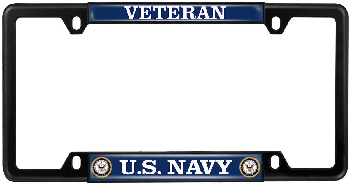 U.S. Navy Veteran Patriotic Car Metal License Plate Frame - Best ...
