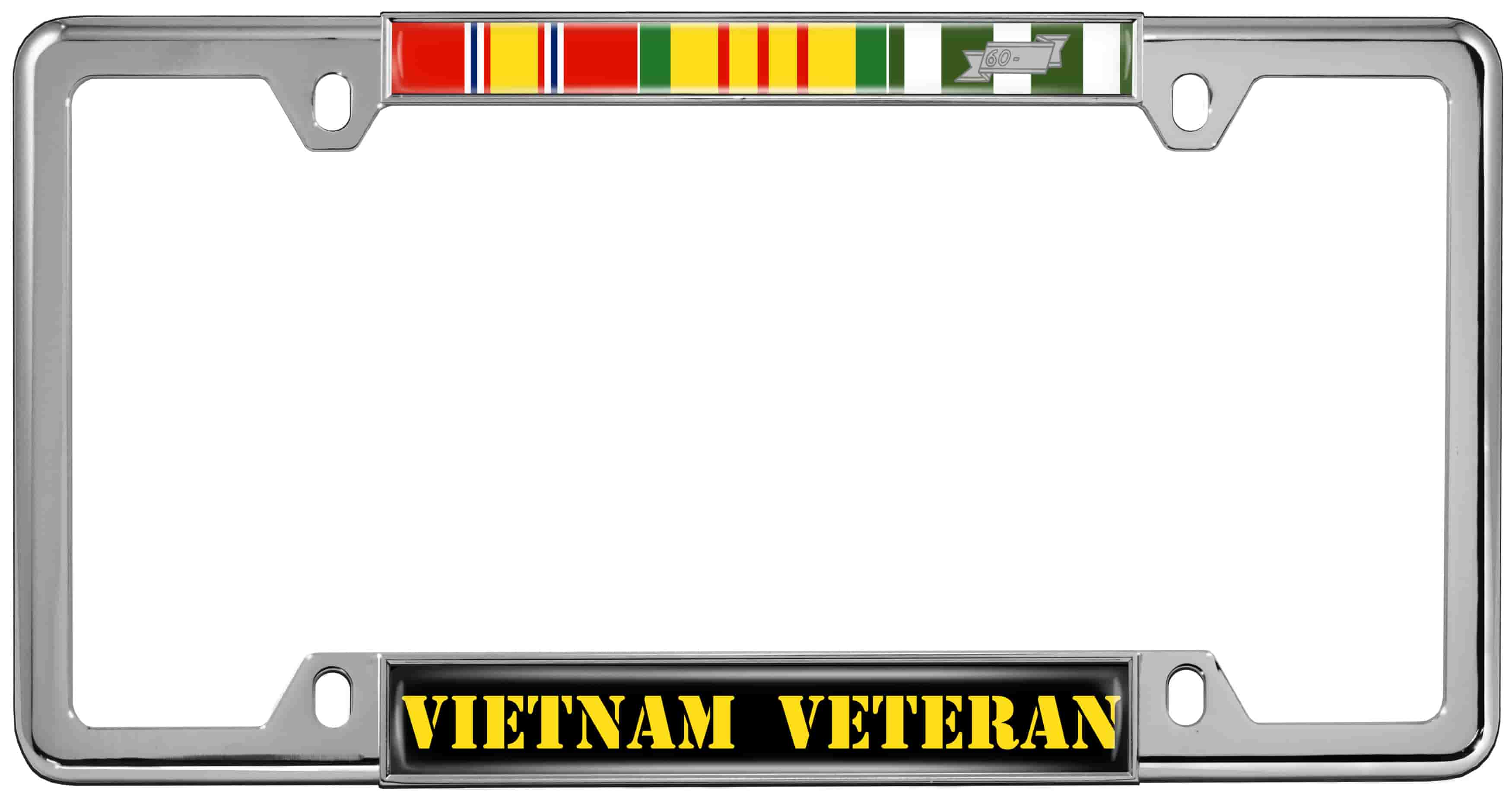 Vietnam Veteran 3 Service Ribbons - Patriotic Car Metal License Plate ...