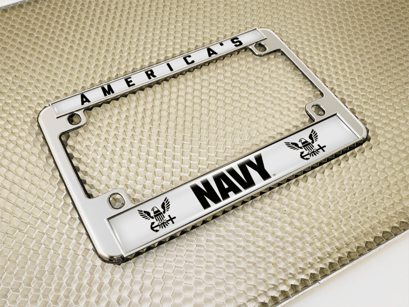 America's Navy Patriotic Motorcycle License Plate Frame (wb) - Best ...