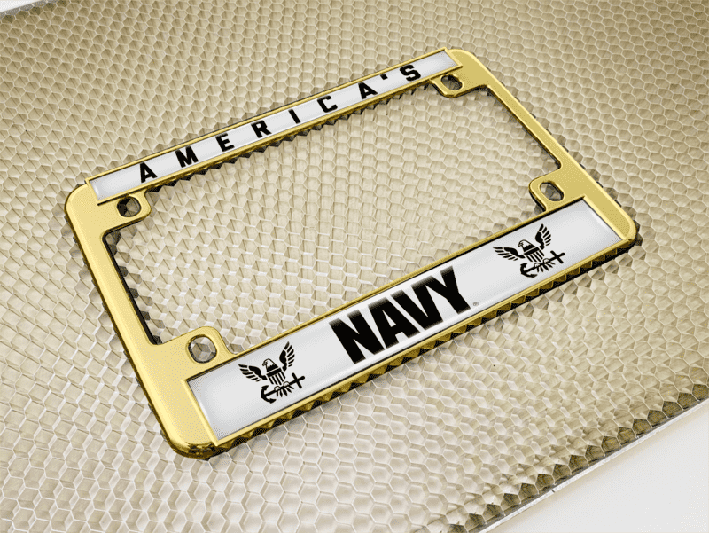 America's Navy Patriotic Motorcycle License Plate Frame (wb) - Best ...