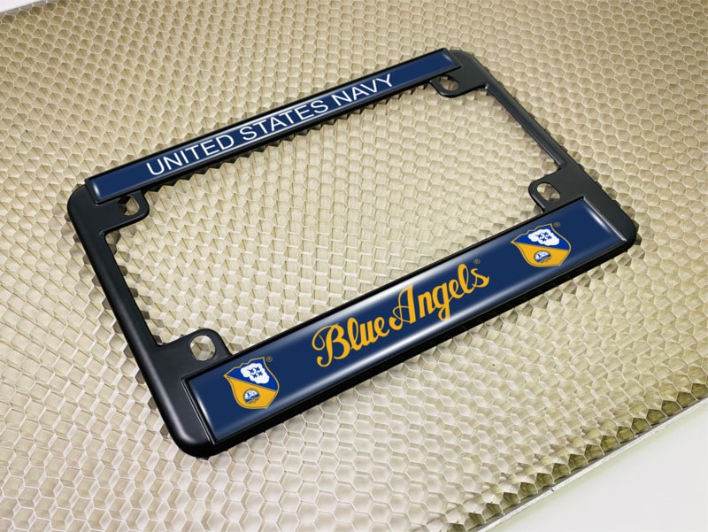 U.S. Navy Blue Angels Motorcycle License Plate Frame ...