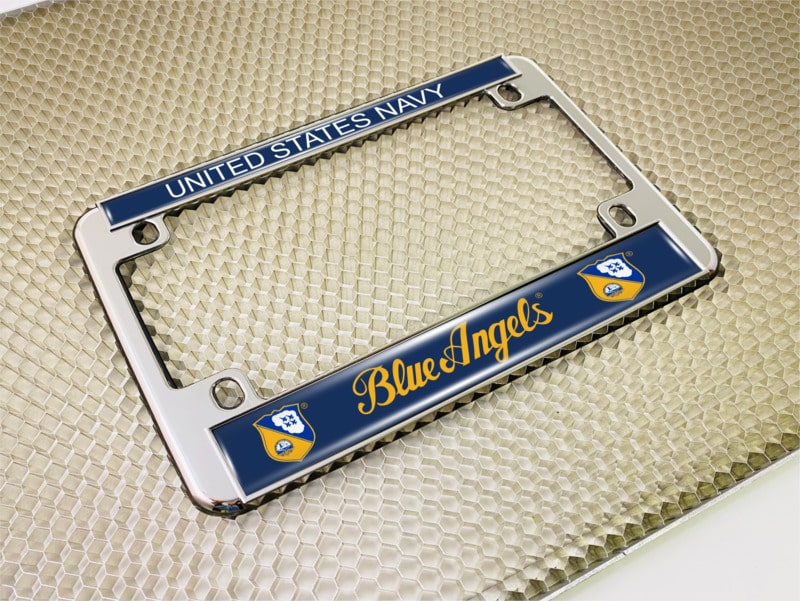 U.S. Navy Blue Angels Motorcycle License Plate Frame ...