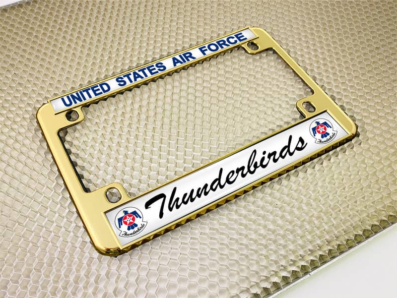 U.S. Air Force Thunderbirds Patriotic Motorcycle License Plate Frame ...